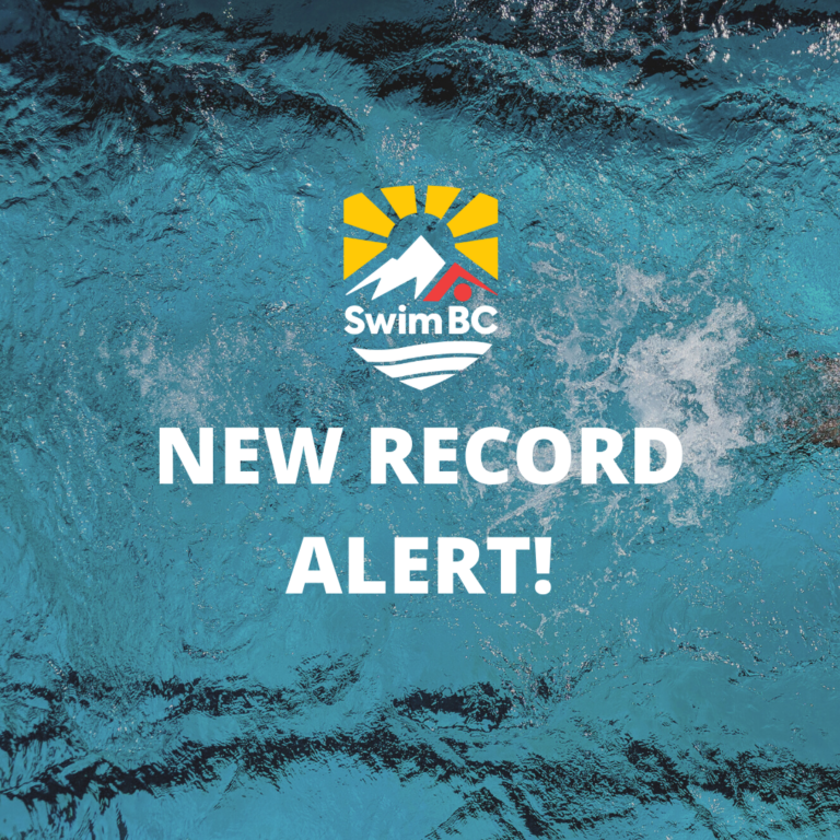 New National & Provincial Records Set - Swim BC